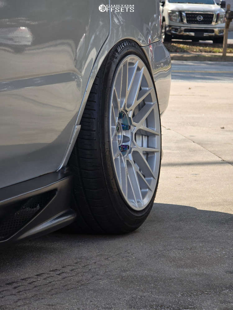 2005 Subaru Impreza with 18x9.5 35 Rotiform Rse and 245/40R18 Michelin ...