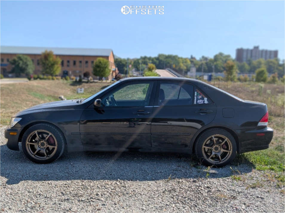 2001 Lexus IS300 with 17x8 35 AVID1 Av26 and 225/45R17 Lexani Lxuhp-207 ...