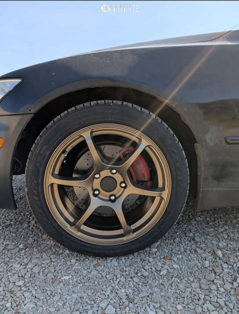 2001 Lexus IS300 with 17x8 35 AVID1 Av26 and 225/45R17 Lexani Lxuhp-207 ...