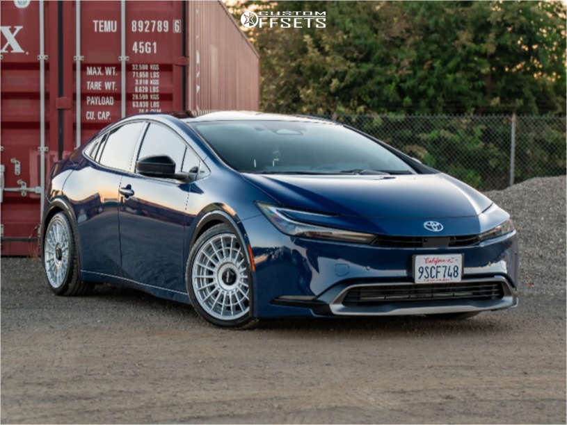 2024 Toyota Prius with 18x8.5 35 Rotiform Las-r and 235/40R18 Lancaster ...