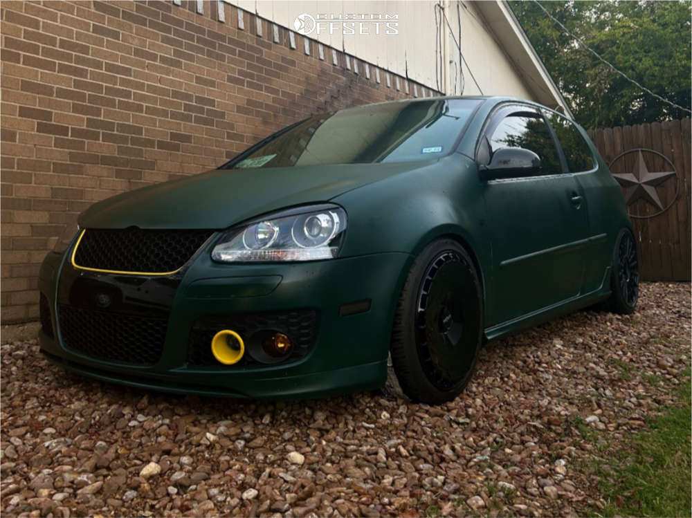 2009 Volkswagen GTI with 18x8.5 45 Rotiform Las-r and 225/40R18 Toyo ...