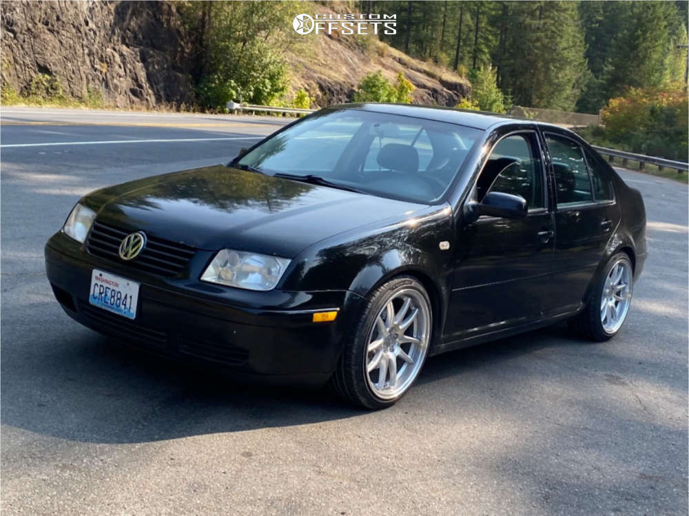 2002 Volkswagen Jetta with 18x8.5 35 Aodhan Ds02 and 215/40R18 Lexani Lxuhp-107 and Coilovers ...