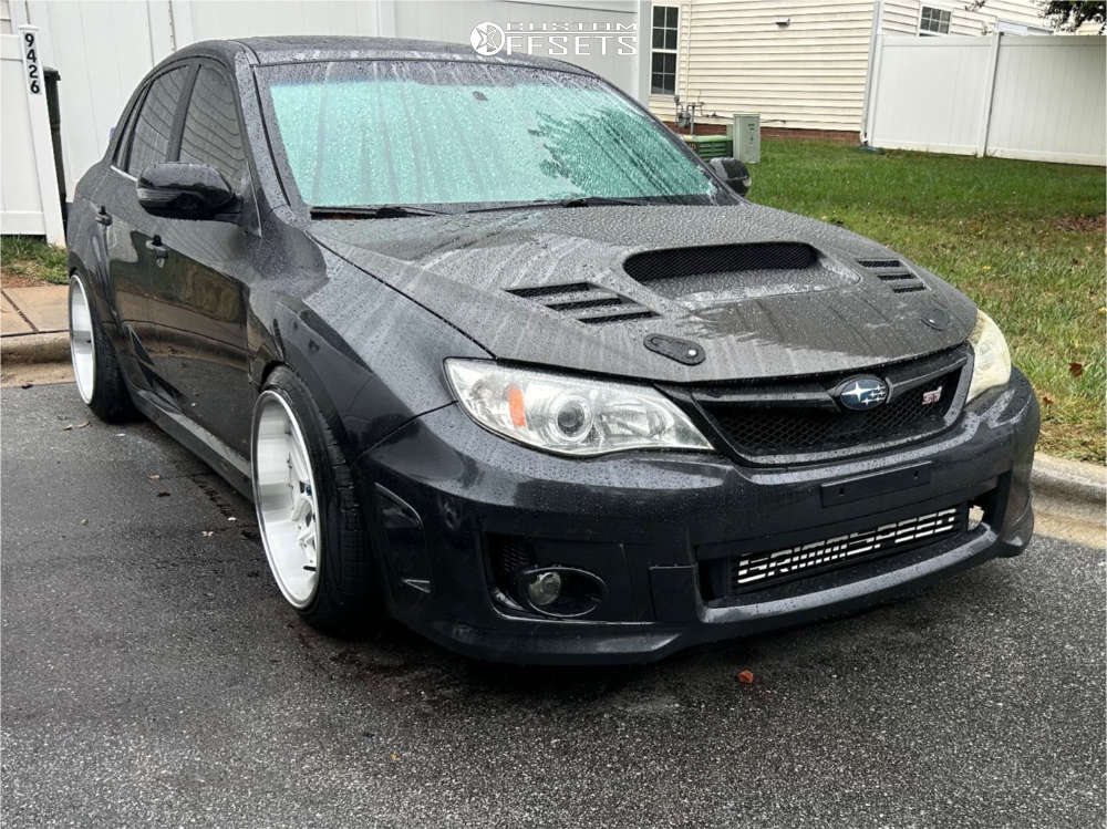 2012 Subaru Impreza with 18x10.5 22 ESR Cs15 and 235/40R18 Kosic Drs-7 ...