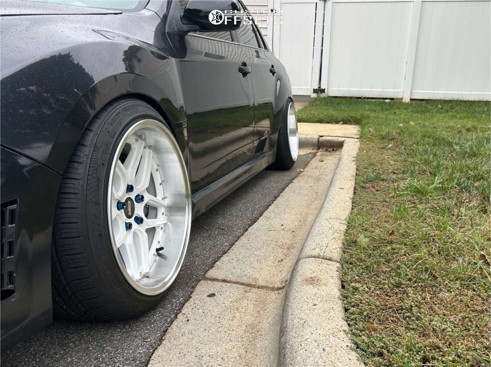 2012 Subaru Impreza with 18x10.5 22 ESR Cs15 and 235/40R18 Kosic Drs-7 ...