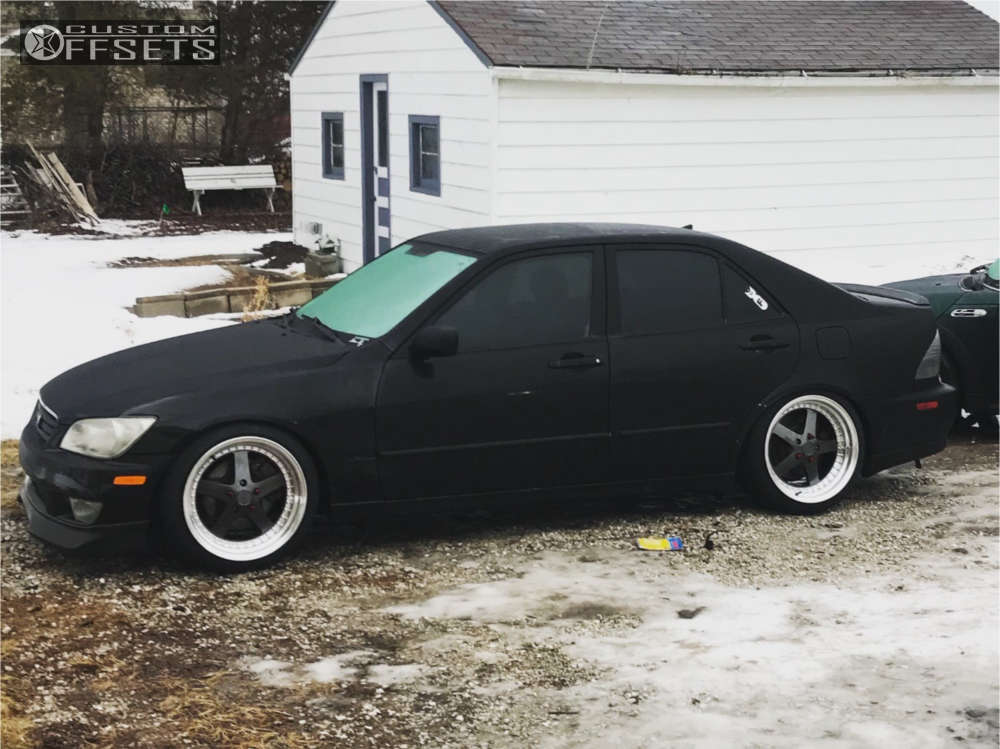 2004 Lexus IS300 with 18x9.5 35 ESR SR04 and 225/40R18 Nankang NS-20 ...