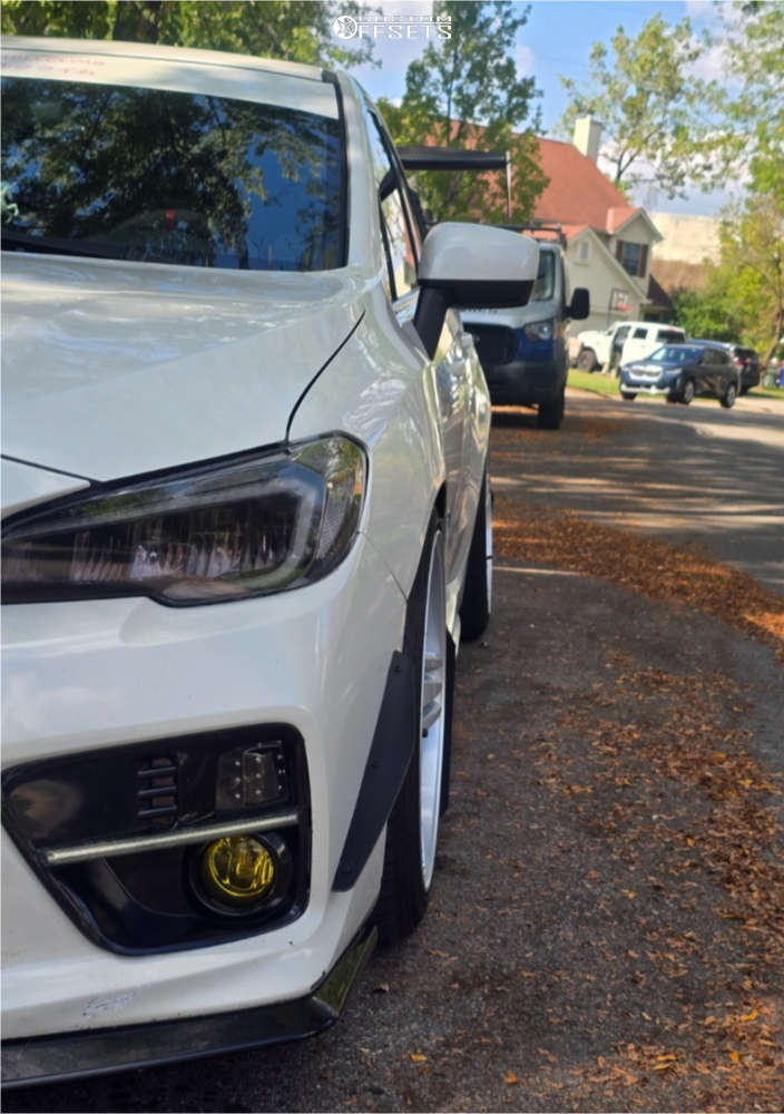 2017 Subaru WRX with 18x9.5 35 Anovia Treble and 245/40R18 Atrezzo ...