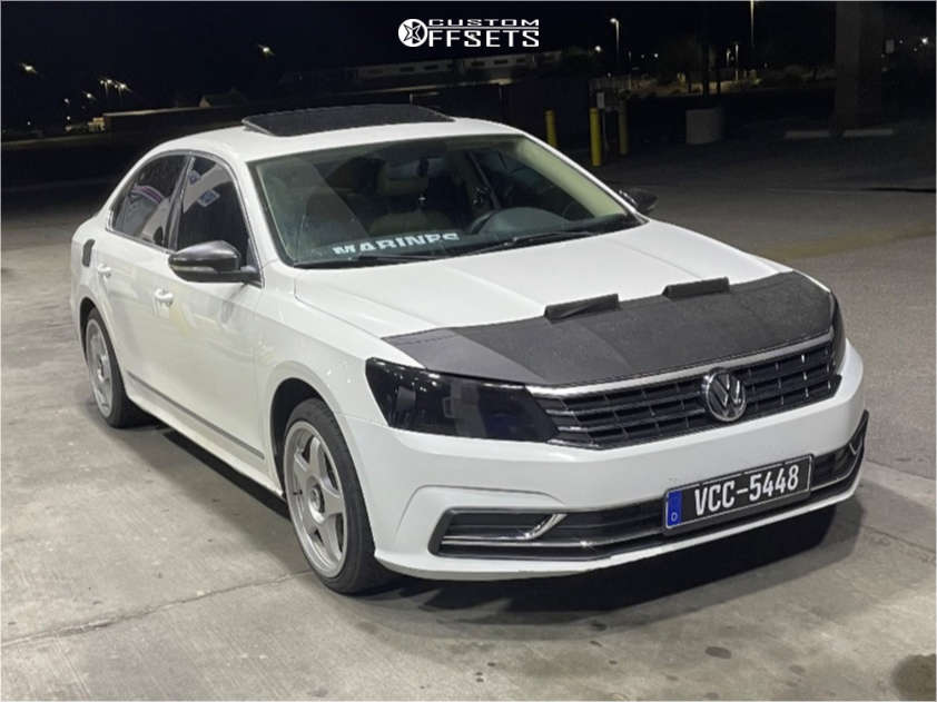 2016 Volkswagen Passat with 18x8.5 35 Fifteen52 Chicane and 215/40R18 ...