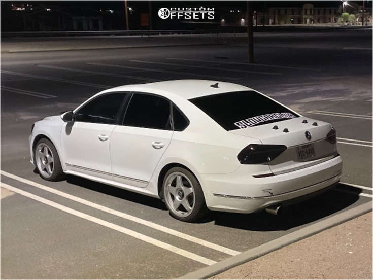 2016 Volkswagen Passat with 18x8.5 35 Fifteen52 Chicane and 215/40R18 ...