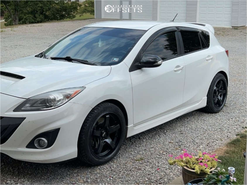 2013 Mazda 3 with 18x8.5 35 XXR 555 and 235/40R18 General G-MAX RS and ...