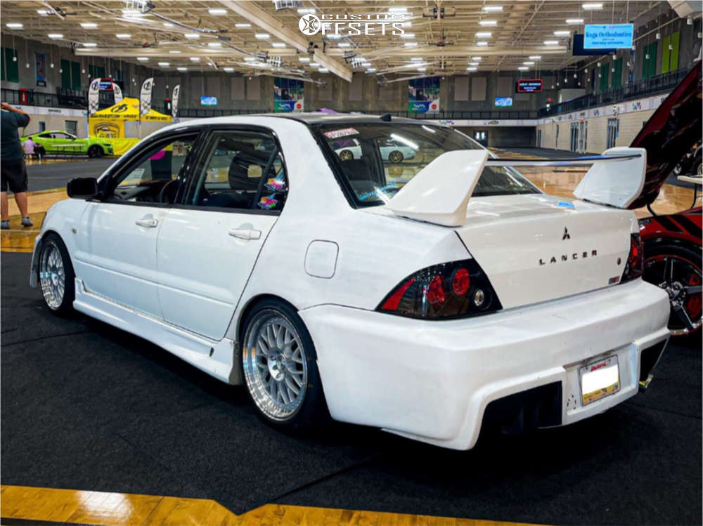 2002 Mitsubishi Lancer with 17x8 35 Aodhan Ah02 and 205/40R17 Road One ...