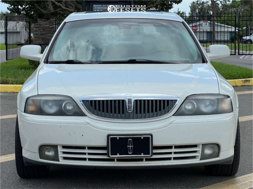 2005 Lincoln LS with 18x8.5 42 Motegi Mr144 and 245/40R18 Continental ...