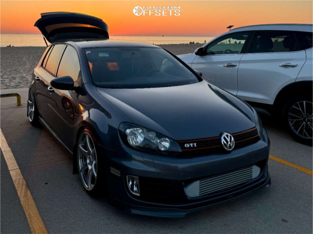 2013 Volkswagen GTI with 18x8.5 35 Kansei Tandem and 215/40R18 ...