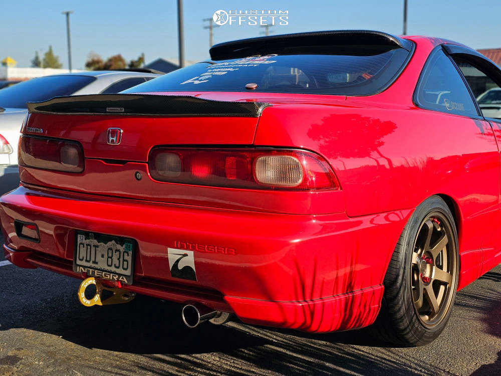 2000 Acura Integra with 16x8 25 Volk Te37 and 205/45R16 Toyo Tires ...