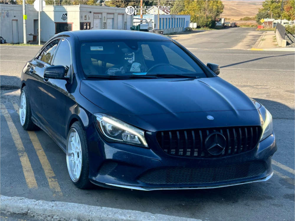 2017 Mercedes-Benz CLA250 with 19x9.5 35 ESR Cs18 and 225/40R19 Nitto ...