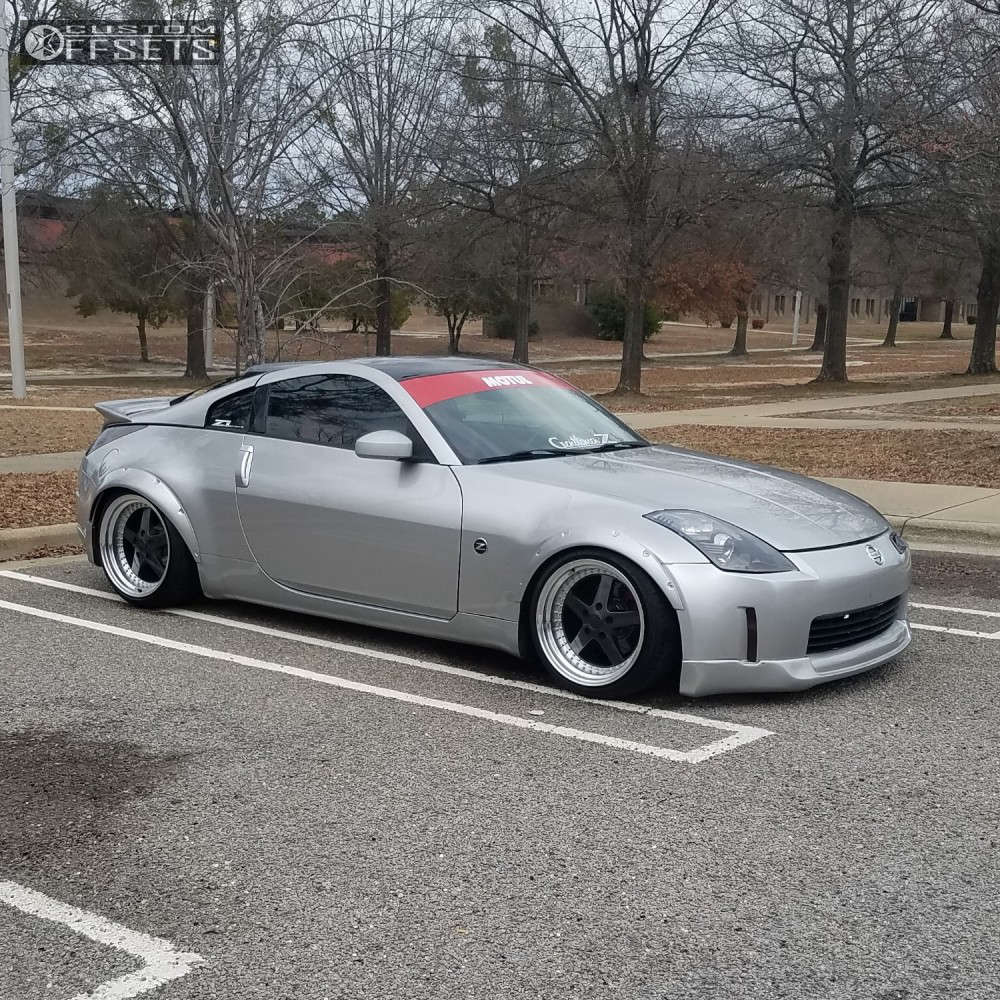 2003 Nissan 350Z with 18x10.5 22 ESR SR04 and 245/35R18 Nankang NS-20 ...