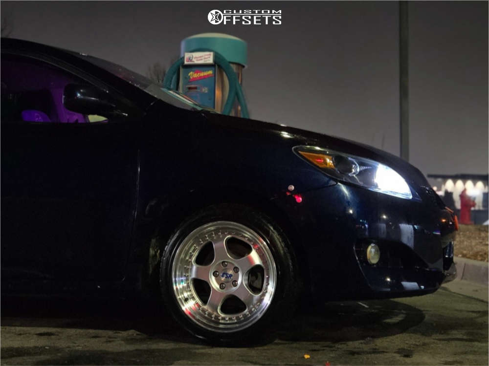 2009 Toyota Matrix with 17x8.5 30 ESR Sr06 and 245/40R17 Continental ...