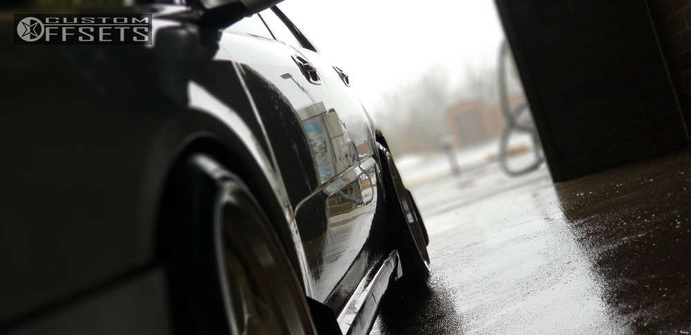 2002 Subaru WRX with 17x8.5 30 ESR Sr06 and 215/35R17 Bridgestone and ...