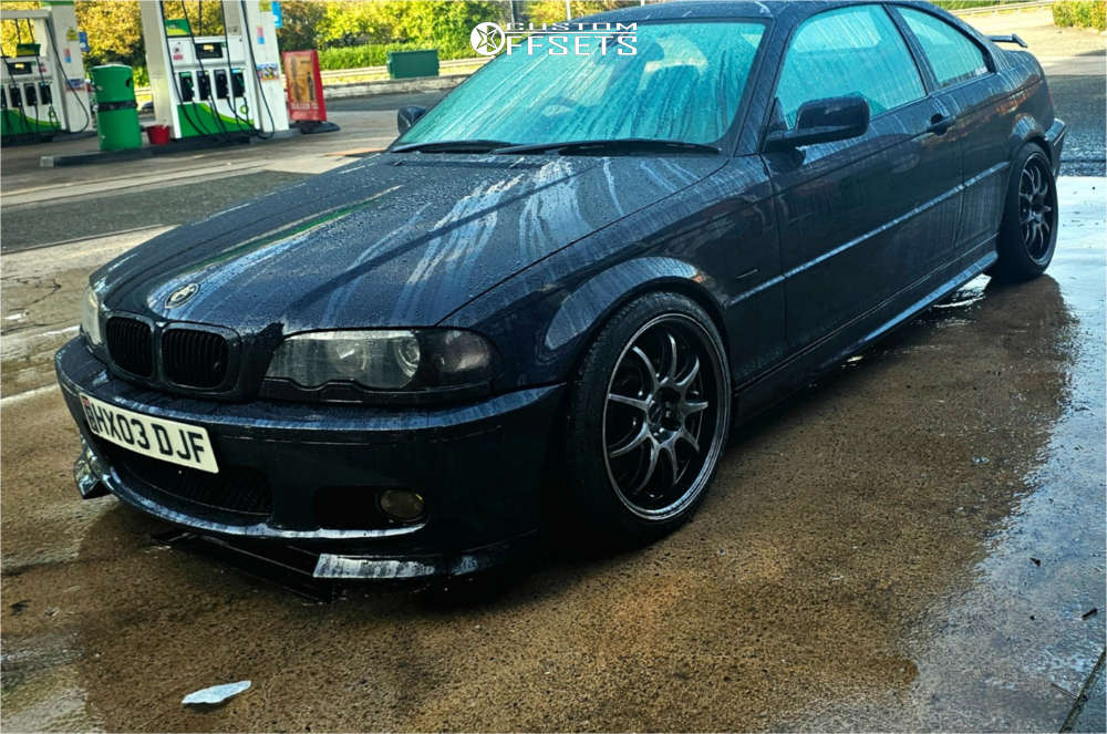 2003 BMW 330Ci with 18x8.5 32 Work D9r and 225/40R18 Accelera Iota EVT ...