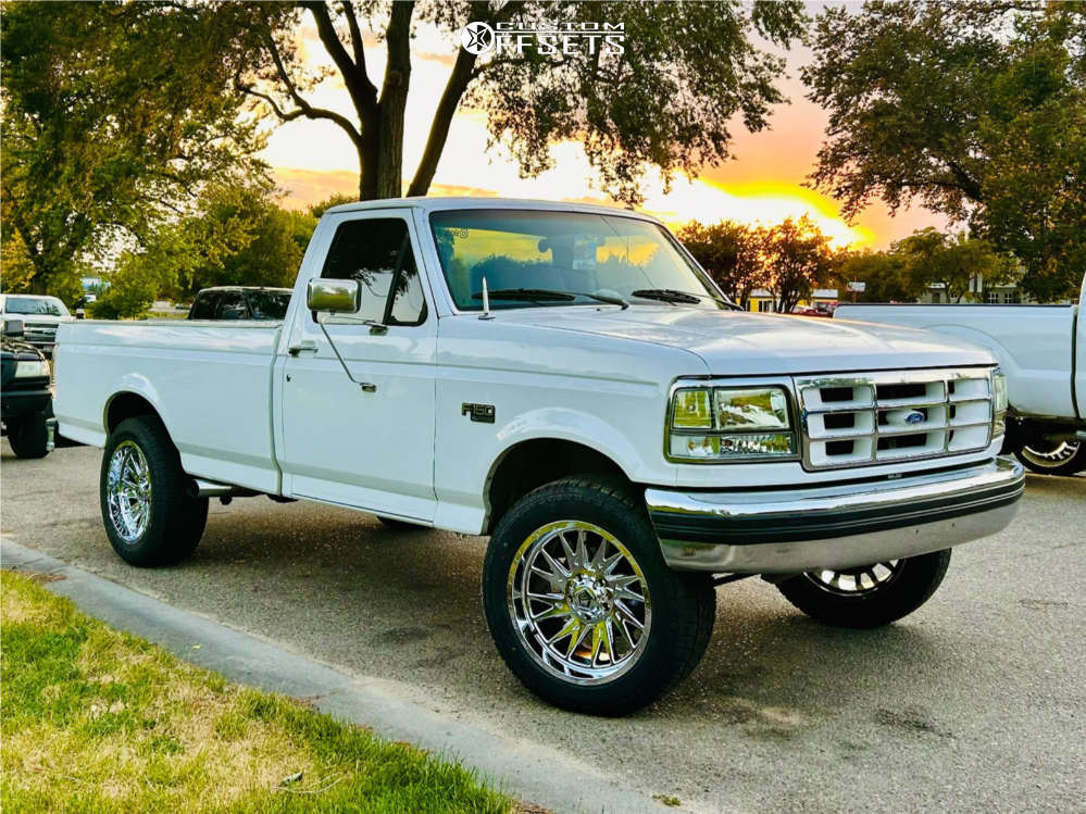 1996 Ford F-150 with 20x10 -25 TIS 547c and 275/55R20 Kanati Navpoint ...