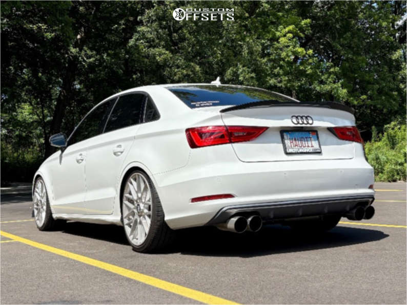2016 Audi A3 Quattro with 19x8.5 45 Rotiform Rse and 245/35R19 Lexani ...