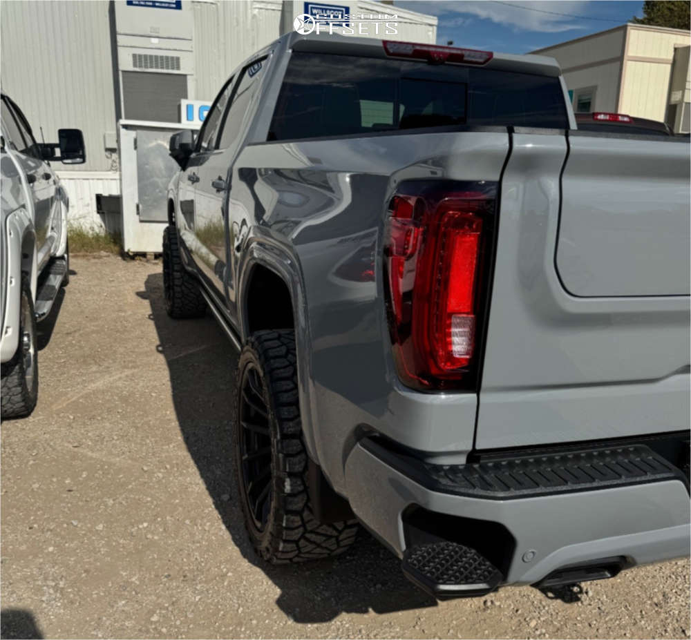 2025 GMC Sierra 1500 with 22x10 -18 Fuel Burn and 33/12.5R22 Nitto ...