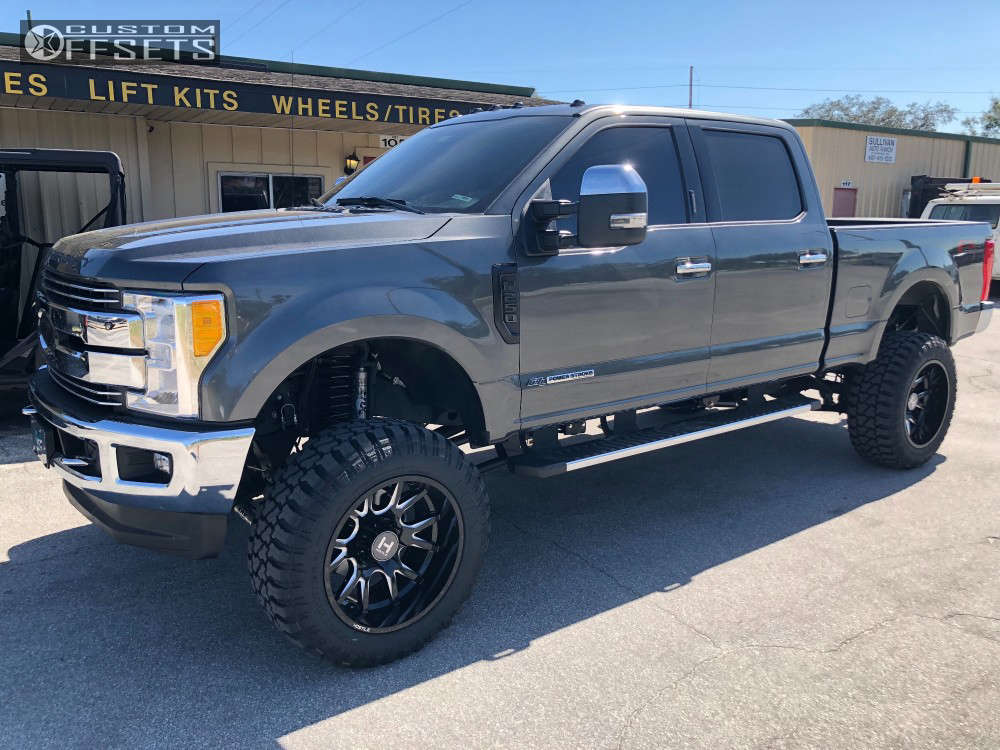 2017 Ford F-250 Super Duty with 22x12 -44 Hostile Rage and 37/13.5R22 ...