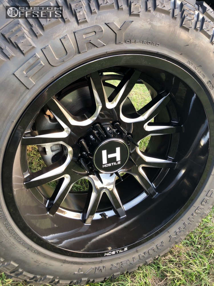 2017 Ford F-250 Super Duty with 22x12 -44 Hostile Rage and 37/13.5R22 ...