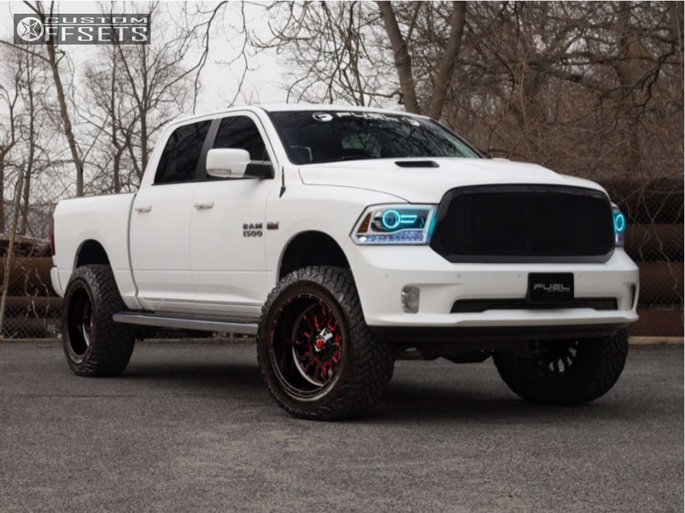 2016 Ram 1500 with 22x12 -44 Fuel Stroke and 37/13.5R22 Fuel Mud ...