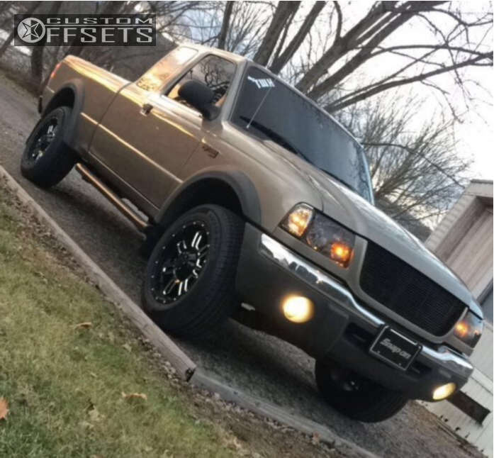 2003 Ford Ranger with 18x9 10 Gear Off-Road Challenger and 255/60R18 ...