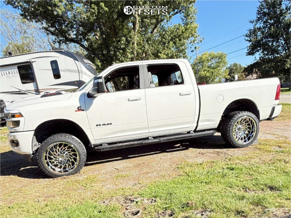2025 Ram 2500 with 22x12 -44 Fittipaldi Offroad Fa20 and 33/12.5R22 ...