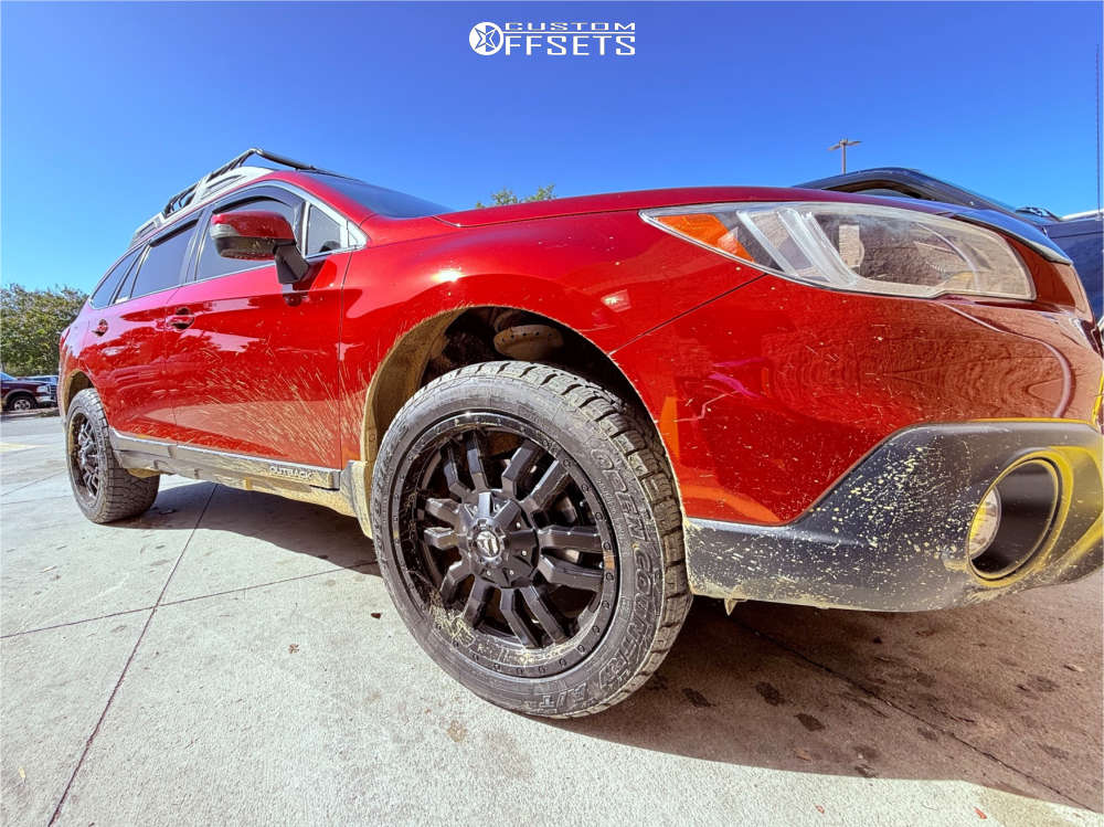 2017 Subaru Outback with 20x9 35 Fuel Sledge and 245/50R20 Toyo Tires ...