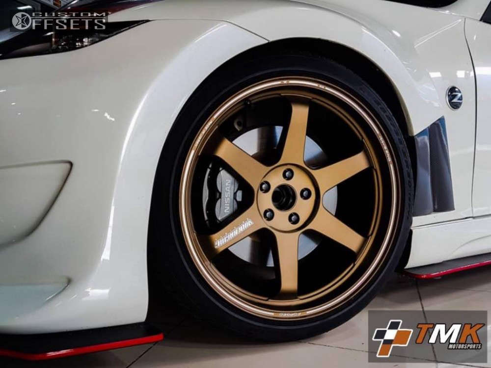2012 Nissan 370Z with 20x10 30 Volk Te37 Ultra and 255/35R20 Pirelli ...