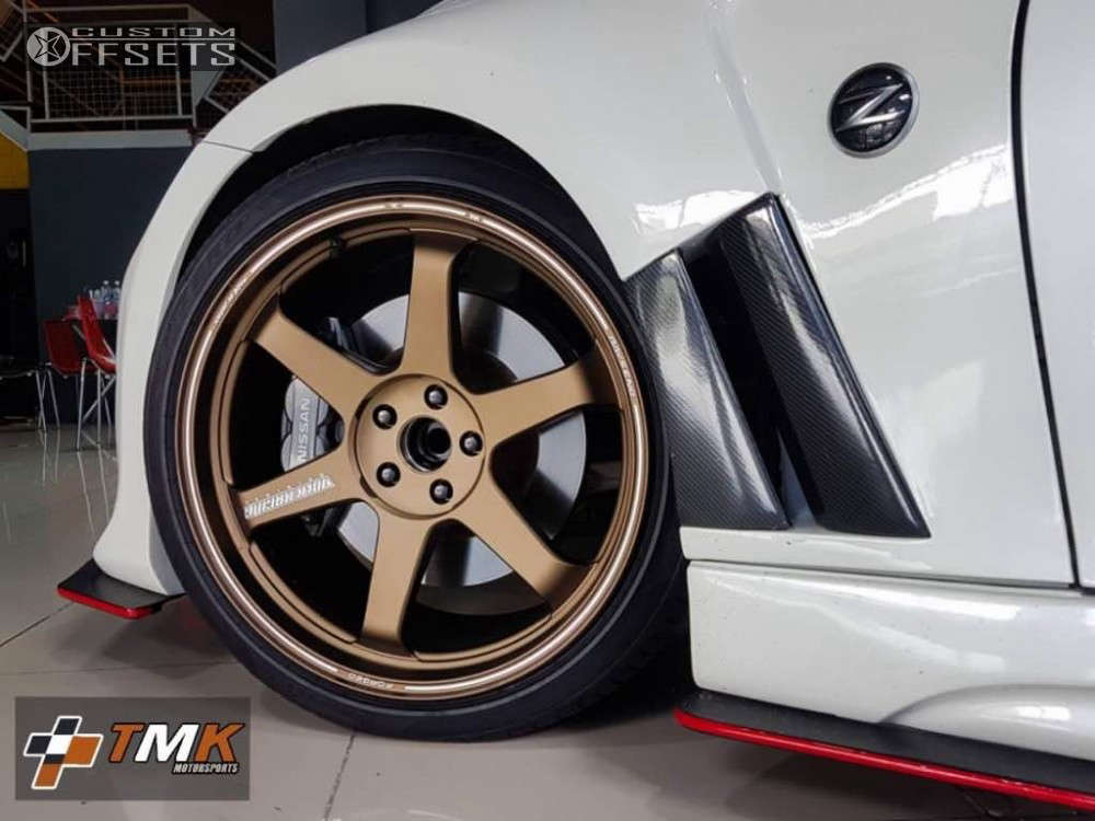 2012 Nissan 370Z with 20x10 30 Volk Te37 Ultra and 255/35R20 Pirelli ...