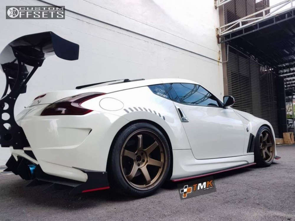 2012 Nissan 370Z with 20x10 30 Volk Te37 Ultra and 255/35R20 Pirelli ...