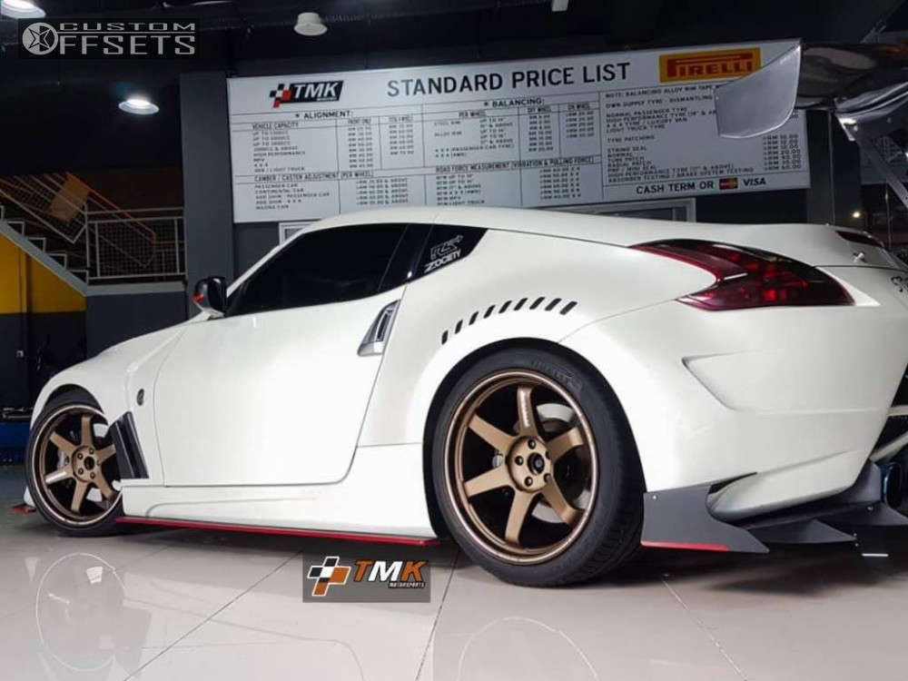 2012 Nissan 370Z with 20x10 30 Volk Te37 Ultra and 255/35R20 Pirelli ...