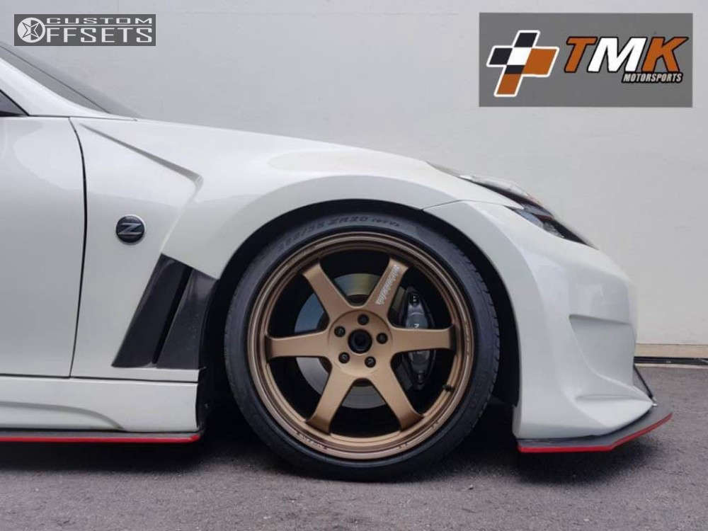 2012 Nissan 370Z with 20x10 30 Volk Te37 Ultra and 255/35R20 Pirelli ...
