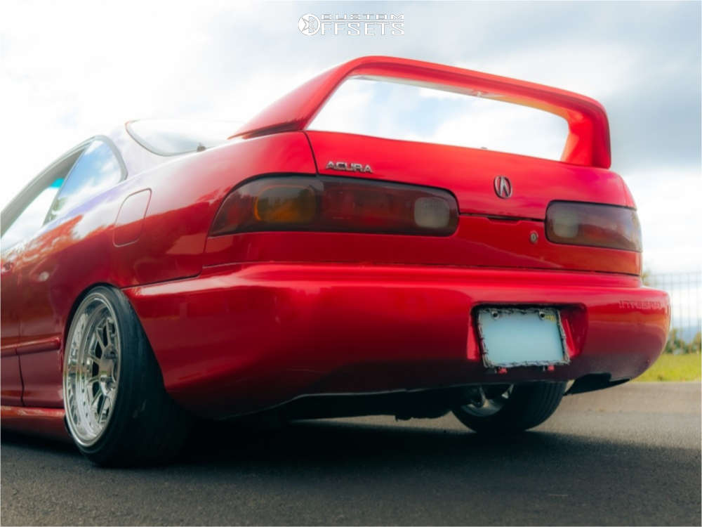 1997 Acura Integra with 16x9 15 Whistler Sk1 and 205/40R16 Accelera PHI ...