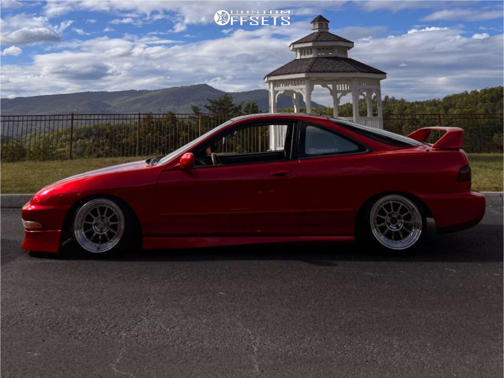 1997 Acura Integra with 16x9 15 Whistler Sk1 and 205/40R16 Accelera PHI ...