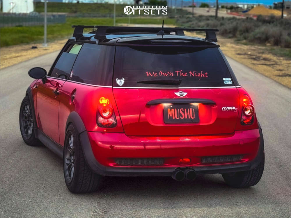 2005 Mini Cooper with 16x8 28 Motegi Mr156 and 205/50R16 Falken Ziex ...