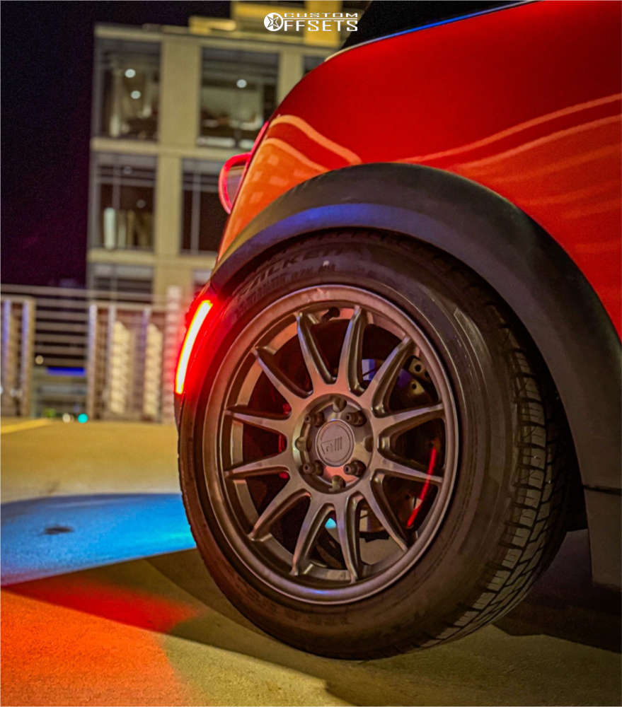 2005 Mini Cooper with 16x8 28 Motegi Mr156 and 205/50R16 Falken Ziex ...