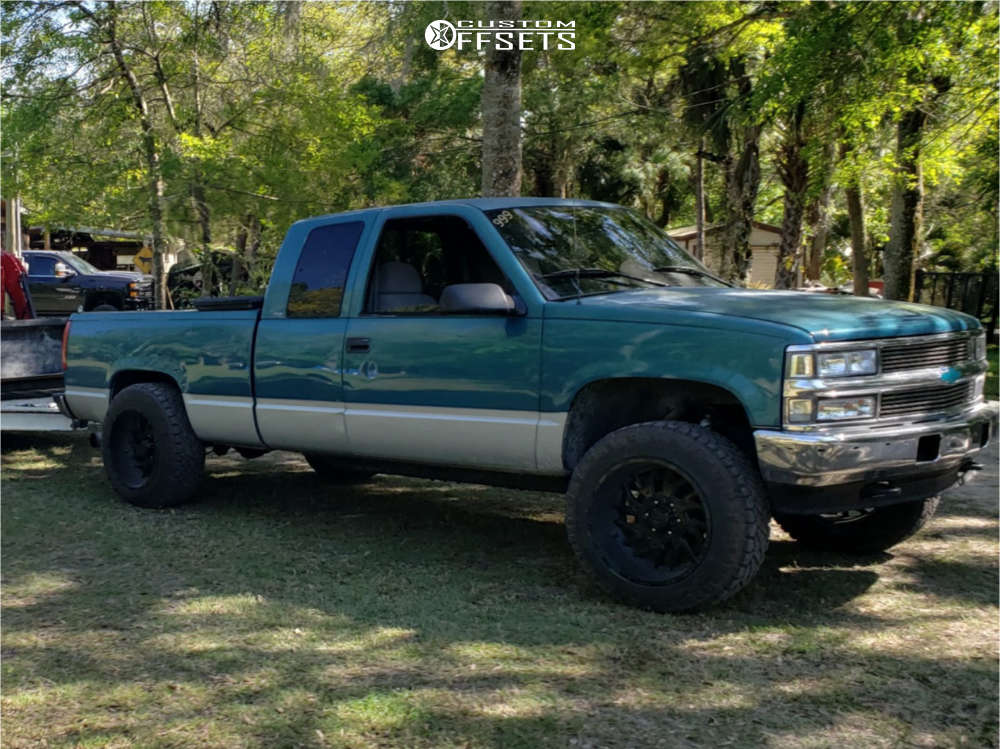 1996 Chevrolet K1500 with 20x12 -44 TIS 544GB and 33/11.5R20 Nitto ...