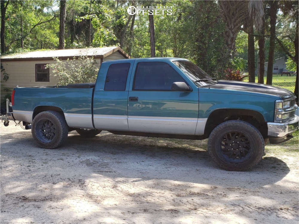 1996 Chevrolet K1500 with 20x12 -44 TIS 544GB and 33/11.5R20 Nitto ...