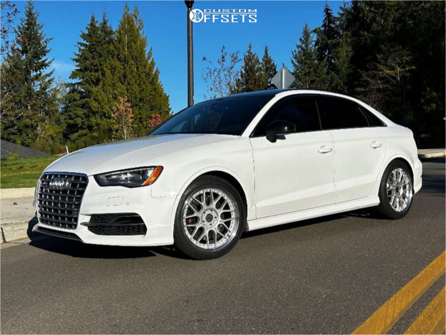 2015 Audi S3 with 18x8.5 30 ESR Cs18 and 235/40R18 Continental ...
