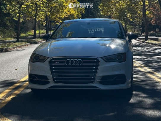 2015 Audi S3 with 18x8.5 30 ESR Cs18 and 235/40R18 Continental ...
