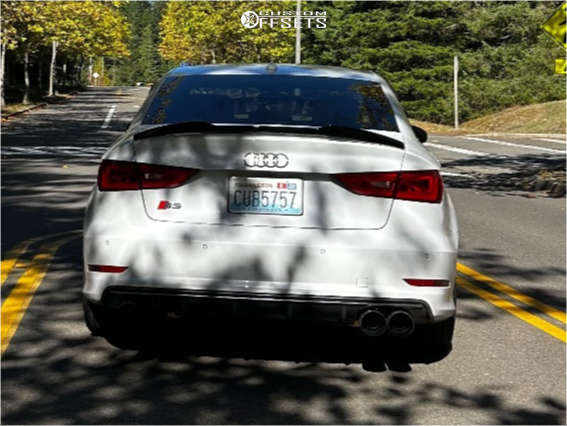 2015 Audi S3 with 18x8.5 30 ESR Cs18 and 235/40R18 Continental ...