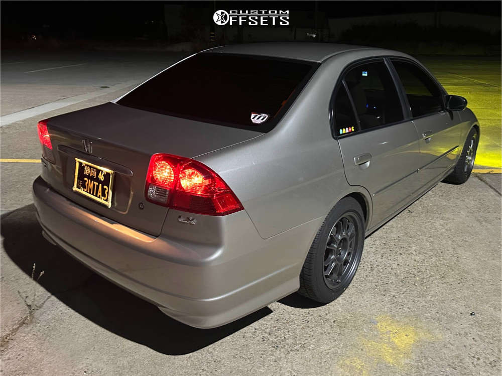 2004 Honda Civic with 16x8 38 Konig Hypergram and 205/50R16 Falken Ziex ...
