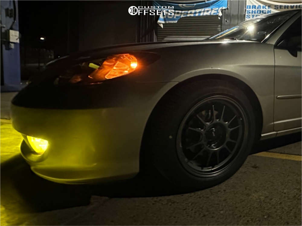 2004 Honda Civic with 16x8 38 Konig Hypergram and 205/50R16 Falken Ziex ...