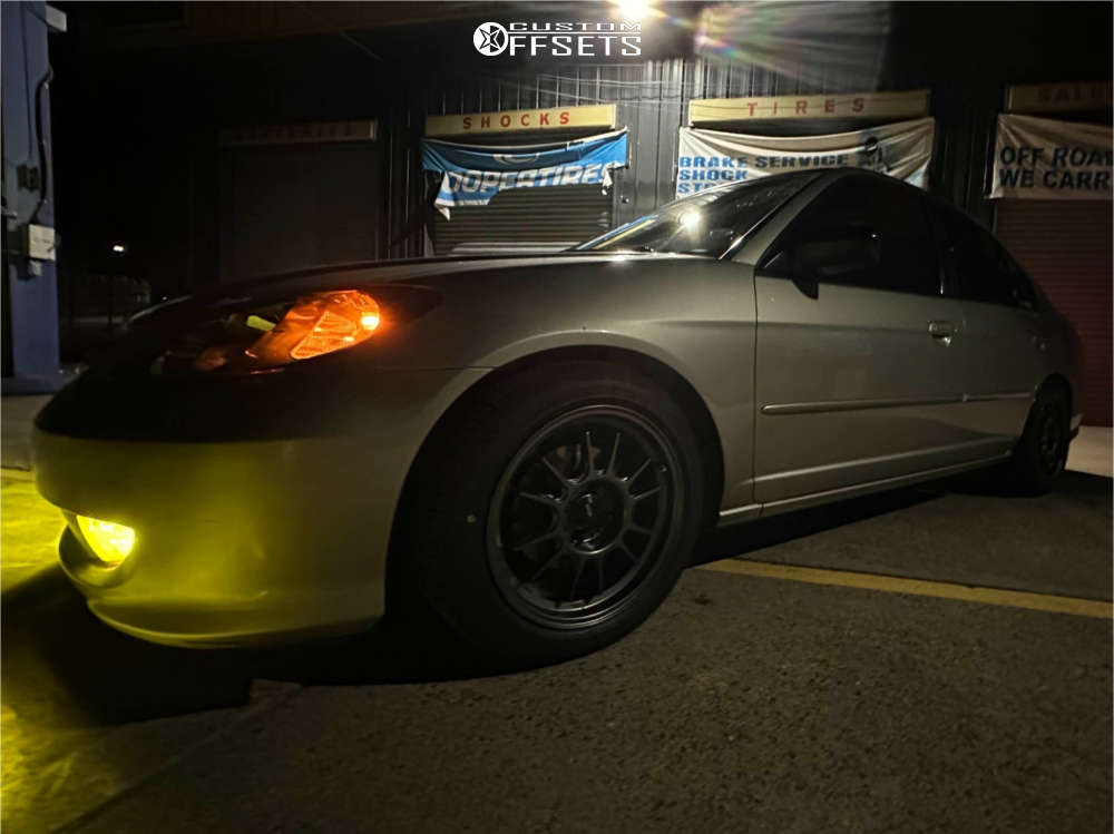 2004 Honda Civic with 16x8 38 Konig Hypergram and 205/50R16 Falken Ziex ...