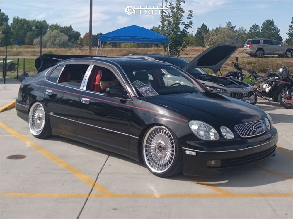 2001 Lexus GS430 with 19x9.5 22 Work Emitz and 225/35R19 Lexani Lx ...