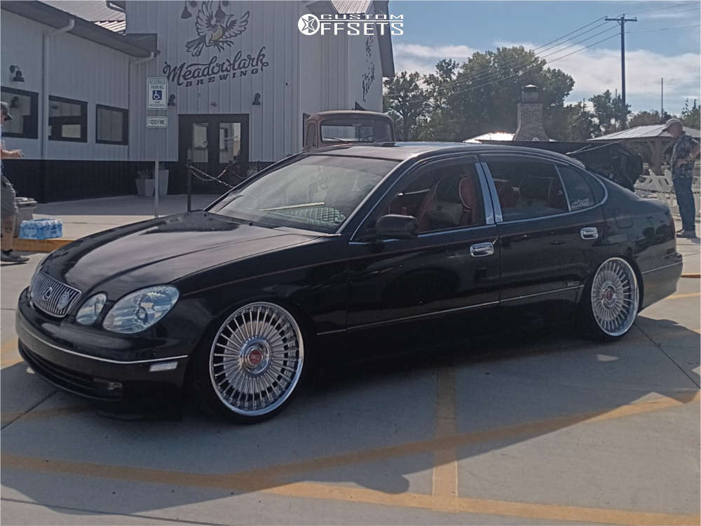 2001 Lexus GS430 with 19x9.5 22 Work Emitz and 225/35R19 Lexani Lx ...